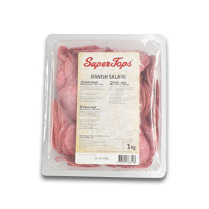 1kg Super Tops Sliced Salami Topping