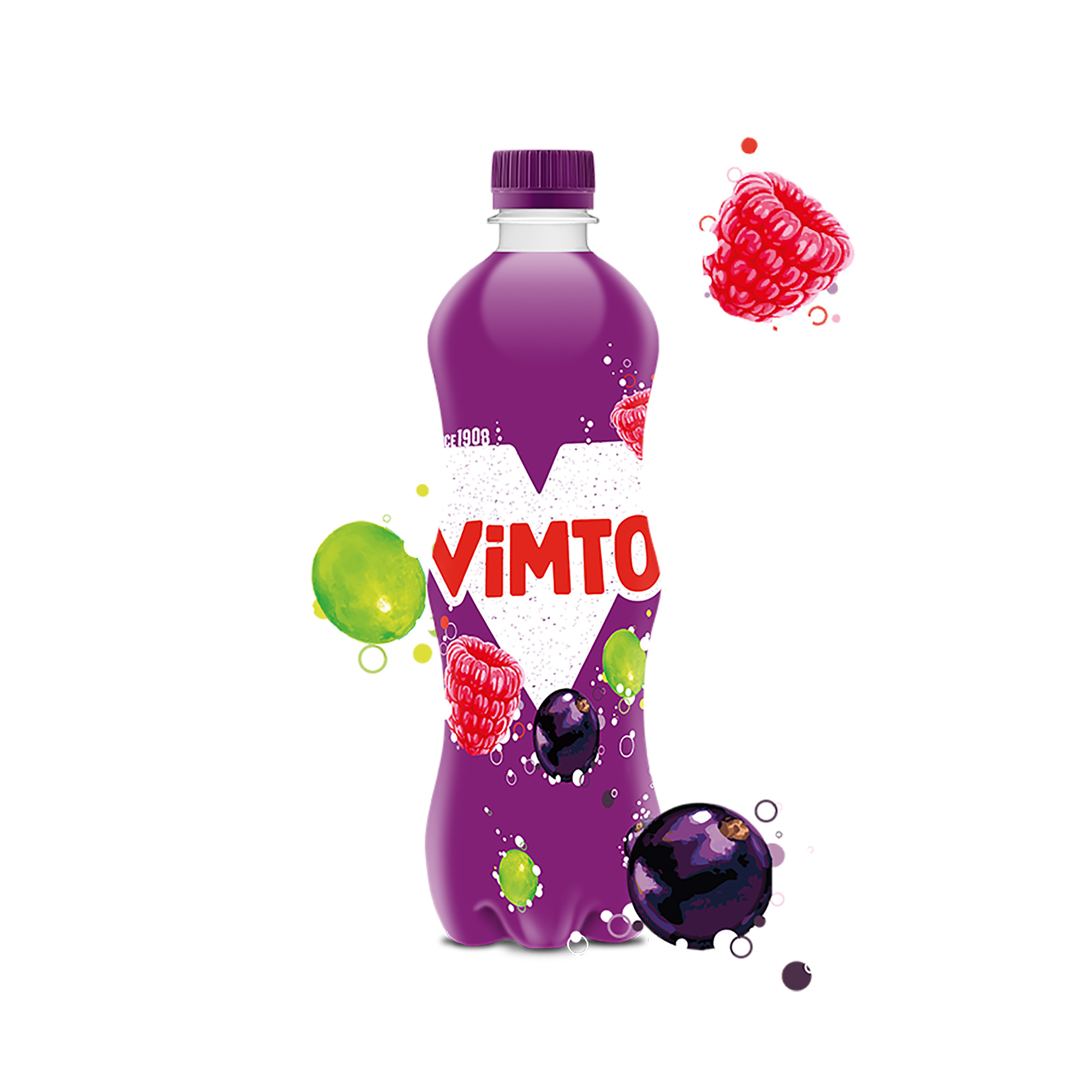 12x500ml Vimto Fizzy Bottles